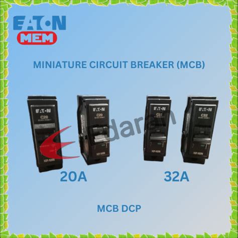 Eaton Mem 1p Plug In Mcb Dcp 20a And 32a Shopee Malaysia