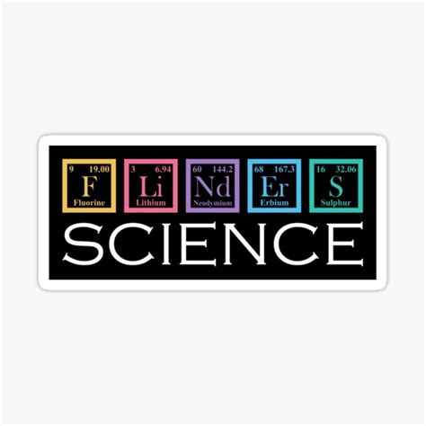 Flinders Science Sticker For Sale By Flasc Redbubble