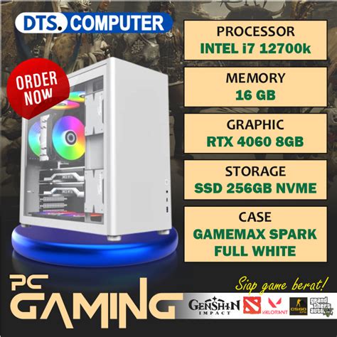 Jual Pc Gaming Intel I7 12700k Rtx 4060 8gb 16gb Ddr5 1tb Nvme