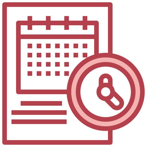 Scheduling Surang Red Icon