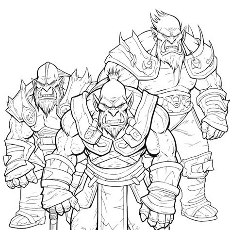Orc Coloring Sheet 2025