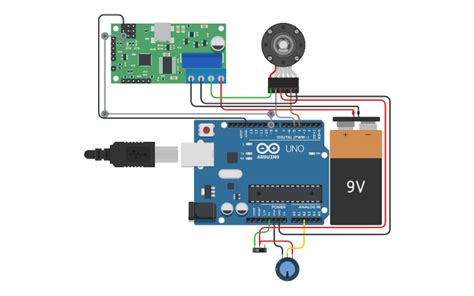 circuit design dc motor encoder tinkercad