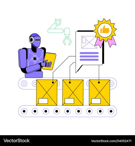 Ai Powered Quality Control Abstract Concept Vector Image