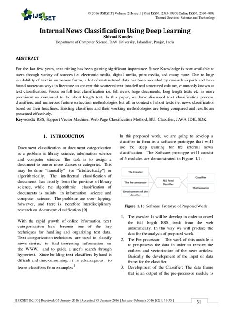 pdf internal news classification using deep learning