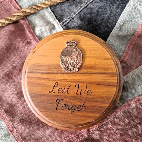 Purchase Small Round Anzac Wall Plaque Online Pursers T Store