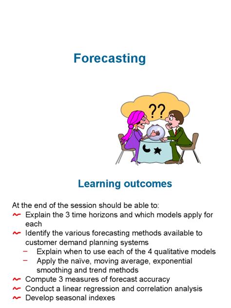 Lecture 3 Forecastings Pdf Forecasting Seasonality