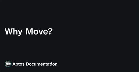 Why Move Aptos Documentation