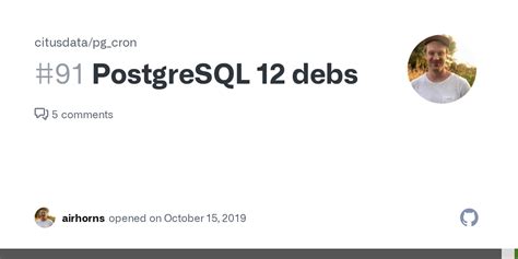 PostgreSQL 12 Debs Issue 91 Citusdata Pg Cron GitHub