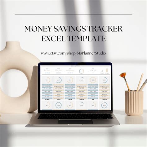 Money Savings Tracker Excel Template Money Goal Tracker Excel Template Sinking Funds Excel