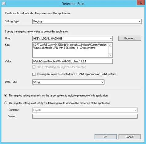 Trying To Detect By Registry After Installation Through Sccm Fails