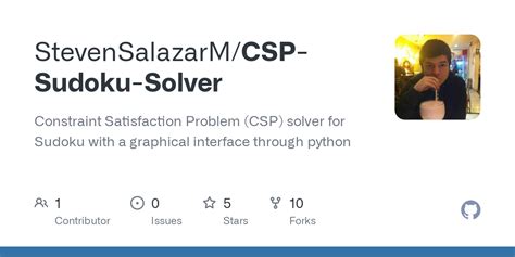 GitHub StevenSalazarM CSP Sudoku Solver Constraint Satisfaction Problem CSP Solver For