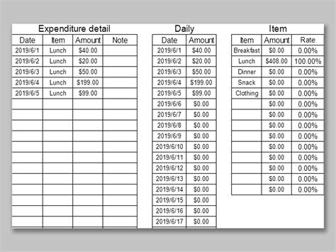 Excel Templates For Bookkeeping