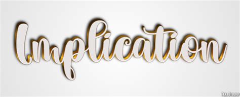 Implication White Gold Text Effect Generator