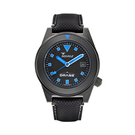Squale X Drass Periscope Swiss Made Watch With Ip Stainless Steel Case