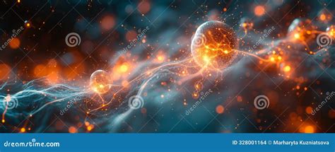 Nerve Firing A Signal Through Axon Nerve Communication Synaptic