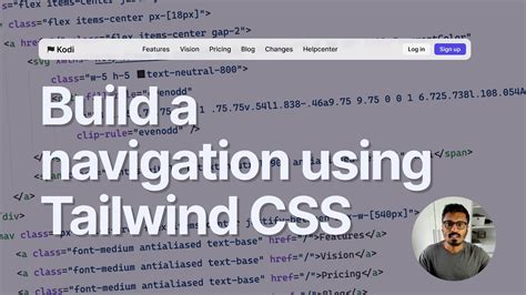 Build A Navigation Using Tailwind Css Youtube