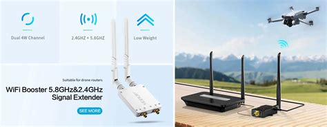 Routers Edup Wifi Booster Wifi Power Amplifier Ghz W Wifi Signal Booster Wireless Range