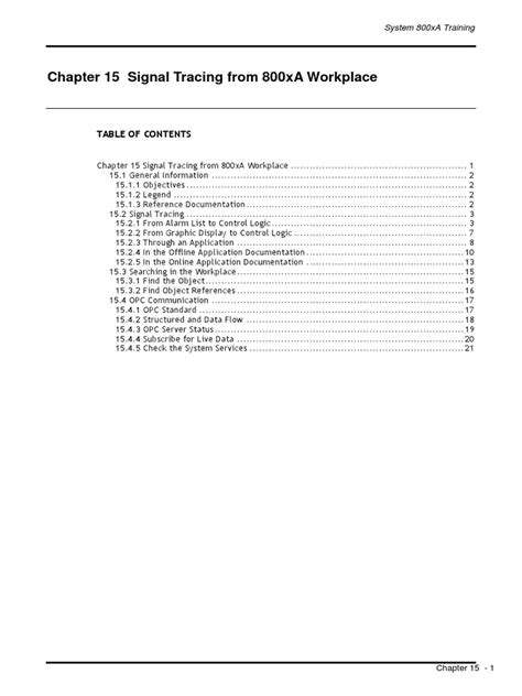 13 Signal Tracing From 800xa Revc Pdf Software Development