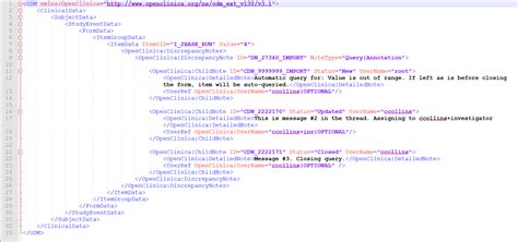 importing xml files openclinica reference guide