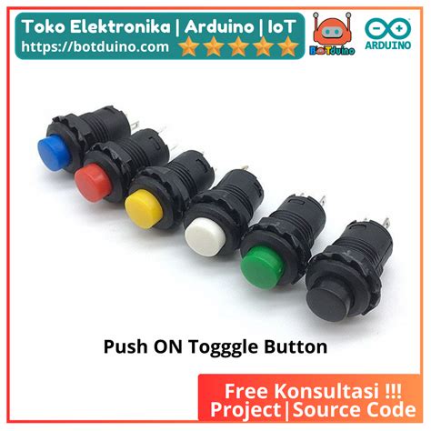 Tombol Push On Switch On Botduino Jasa Arduino Iot Aplikasi Toko Arduino