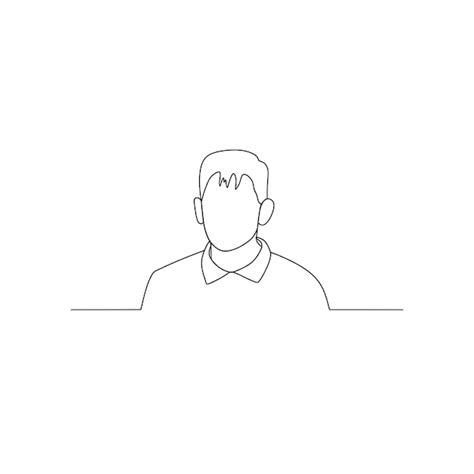 Premium Vector Man Line Drawing