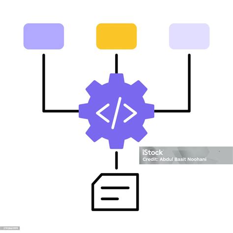 algorithm development diagram representing custom logic and process