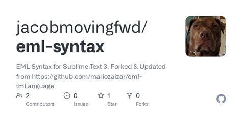 Github Jacobmovingfwdeml Syntax Eml Syntax For Sublime Text 3 Forked And Updated From