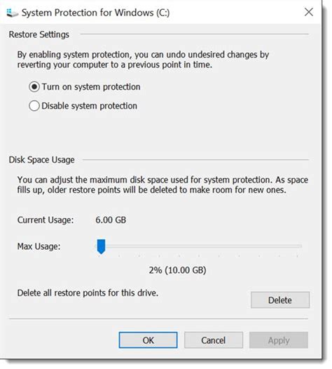Windows 10 Tip Turn On System Restore Bruceb Consulting
