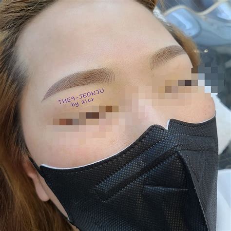 🫖the9 Jeonju 콤보눈썹 뽀얗고 투명한만큼 전주반영구전주자연눈썹전주눈썹문신더엠브로우