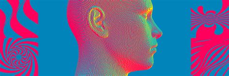 큐브에서 구성 추상 디지털 인간의 머리 표지 디자인 템플릿을 참조하십시오 기하학적 패턴 브로셔 포스터 카드 포스터 프레젠테이션