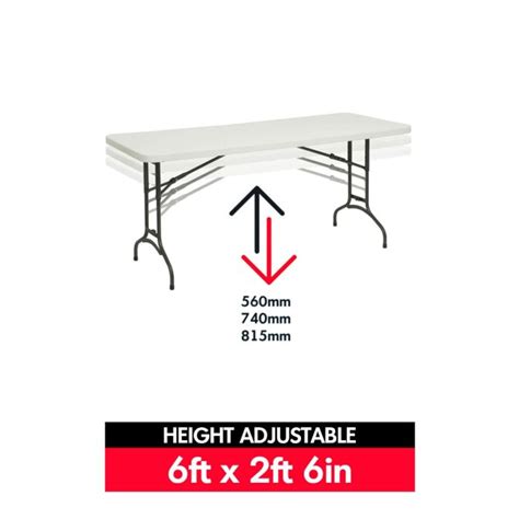 Rectangular Folding Table Dimensions 4ft And 6ft White Heavy Duty