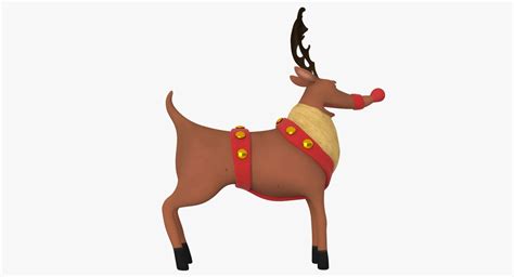 만화 순록 3d 모델 39 Obj Max Fbx Free3d