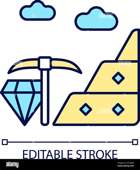 Mineral Land Rgb Color Icon Stock Vector Image And Art Alamy