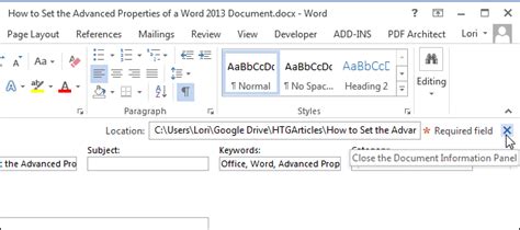 How To Set Advanced Document Properties In Word Airiam