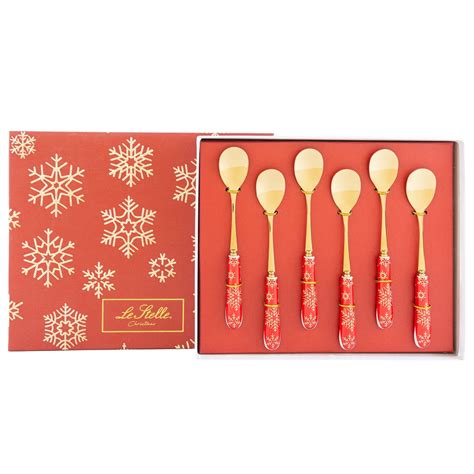 Χριστουγεννιάτικα Κουταλάκια Set 6 ΧΡΙΣΤΟΥΓΕΝΝΙΑΤΙΚΑ ΠΟΡΣΕΛΑΝΗ Κατάστημα E Shop με