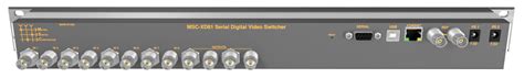 Matrix Switch Msc Xd81l 8 Input 1 Output 3g Sdi Video Router With