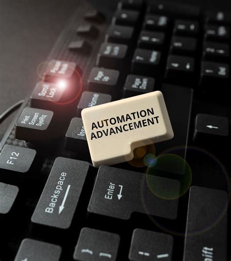Text Caption Presenting Automation Advancement Concept Meaning Growth