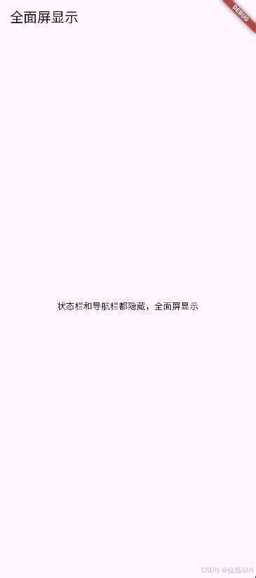 Flutter 学习之旅 之 Flutter 在设备上进行 全面屏 设置隐藏状态栏隐藏导航栏 设置flutter隐藏状态栏 Csdn博客