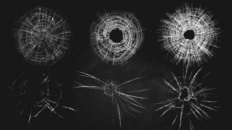 Artstation 20 Brokencrack Glass Alpha Set Vol7 Brushes
