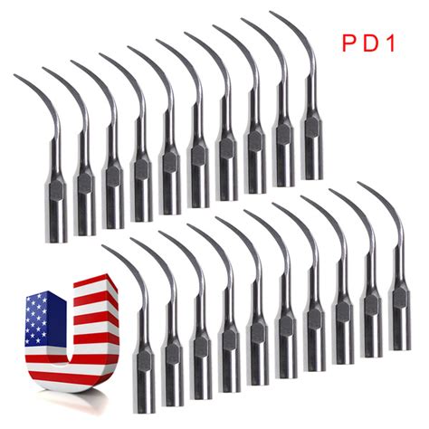 20 Usa Dental Ultrasonic Perio Scaler Tips Fit Dte Satelec Scaling