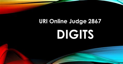 URI Online Judge Solution