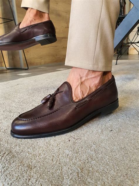 Torino Tassel Brown Loafers Elegant Leather Shoes For Every Occasion Brabion