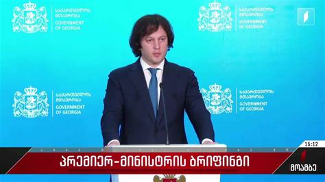პრემიერ მინისტრის ბრიფინგი სალომე ქოქიაშვილს ჩართვა Youtube