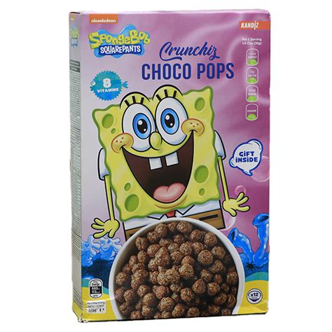 Spongebob Squarepants Crunchy Coco Pops Breakfast Cereals 375g