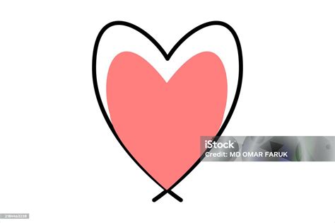하트 모양 하트 기호 하트 아이콘 낙서 스타일 개요 벡터의 연속 단일 라인 아트 드로잉 개념에 대한 스톡 벡터 아트 및 기타 이미지 Istock