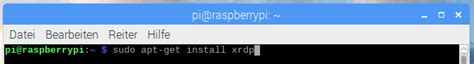 raspberry pi via remote desktop xrdp vom pc fernsteuern