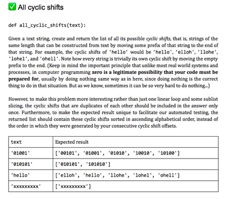 Solved All Cyclic Shifts Def Allcyclicshiftstext Given