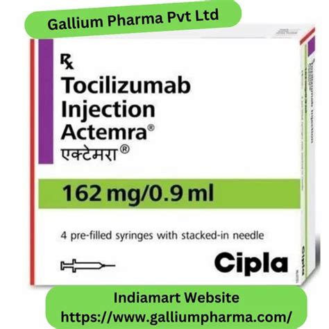 Tocilizumab Injection Ip 200 Mg At Rs 8112 Vial In Nagpur Id 2854122077833