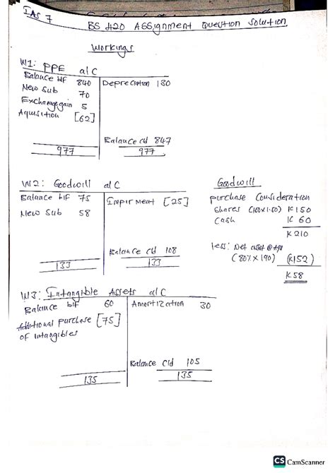 Solutions Cash Flows Assignment Handout Ias 7 Coil Bs 420 Assignment