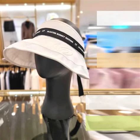 Master 토끼 골프 모자 햇빛 차단 골프 바이저 캡 통기성 넓은 챙 모자 햇빛 차단 꽃잎 어부 모자 Aliexpress